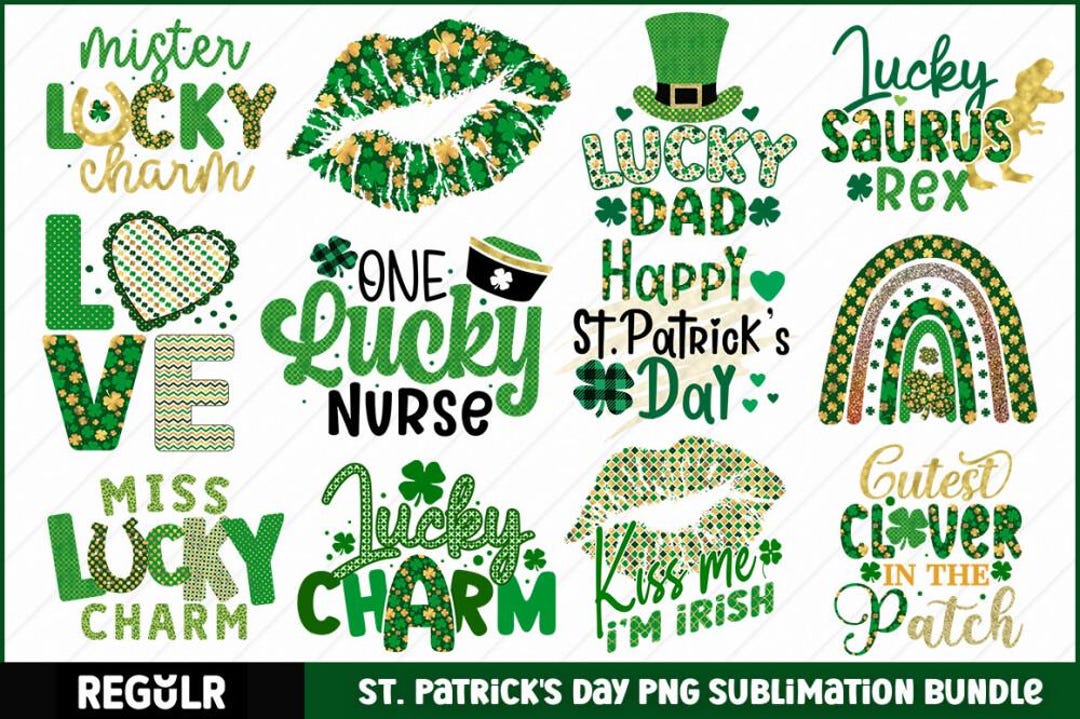 St Patrick Day Bundle, Happy St's Patrick Day, Irish Culture Png ...