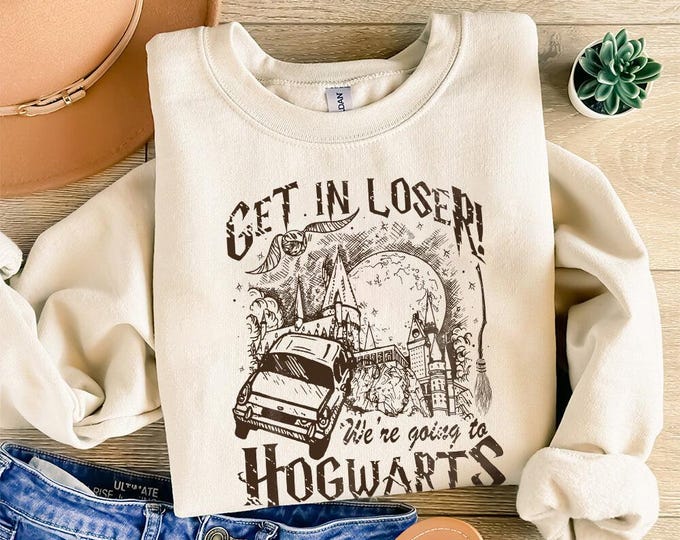 Wizard Flying Car Png, Get in Loser We're Going to Hogwart Png, HP Png ...