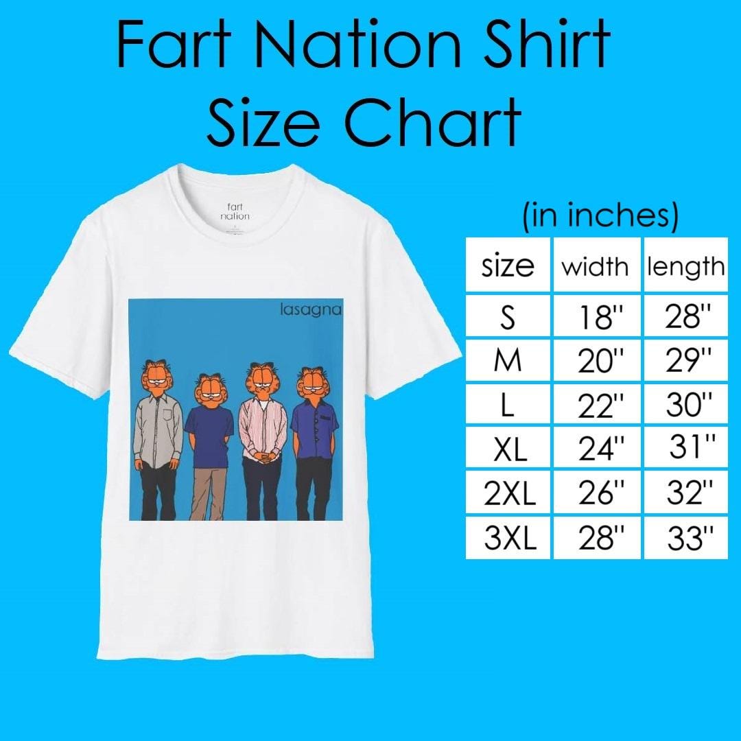I 3 Fart GARFIELD WEEZER Fart Nation Official Merch - Etsy