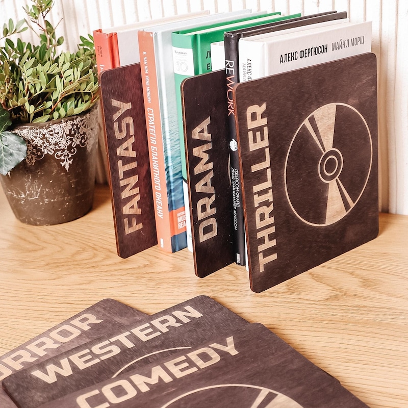 Bookshelf Dividers - Etsy