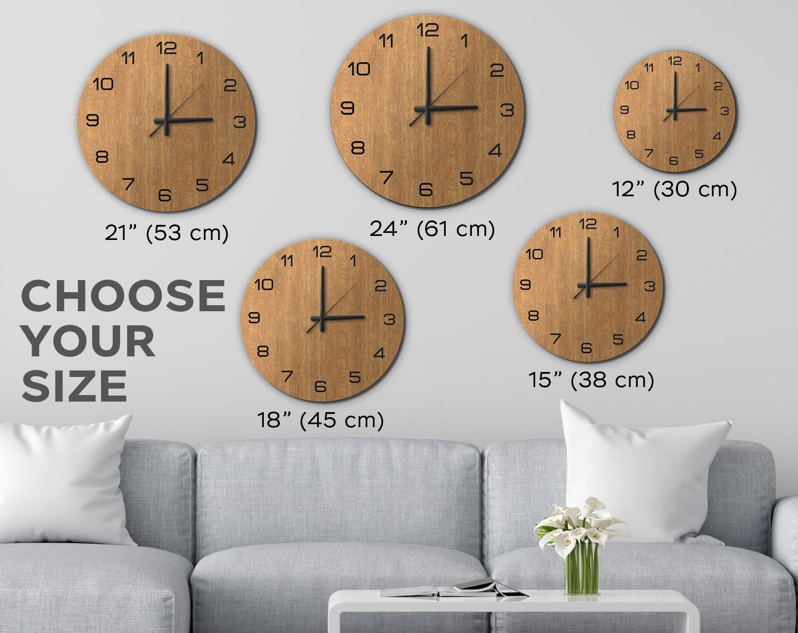 Arabic Wall Clock, Islamic Calligraphy Wall Art, Arabic Clock, Wood ...