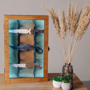 Display Case With Glass Door, Knife Display Lighted, Display Case ...