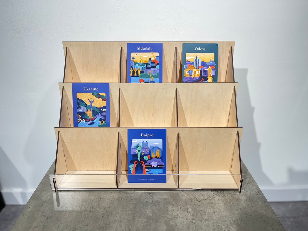 Greeting Cards Display, Greeting Card Holder for Retail, Postcard ...