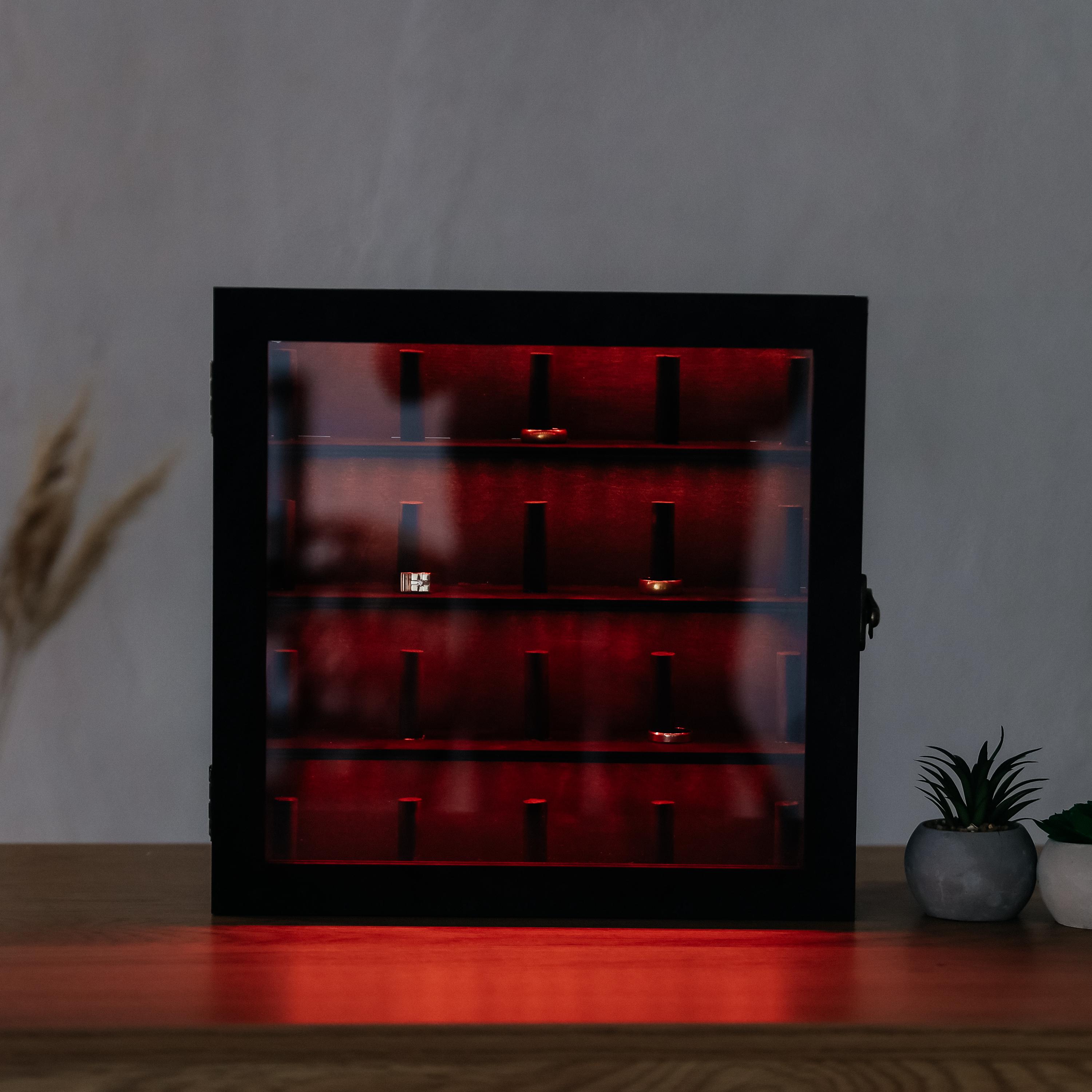 Ring Display With Led, Ring Organizer Large, Ring Display Box, Ring ...