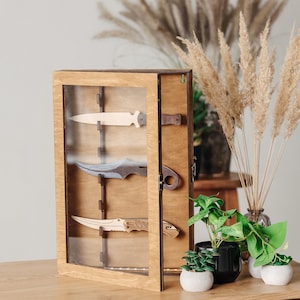Display Case With Glass Door, Knife Display Lighted, Display Case ...