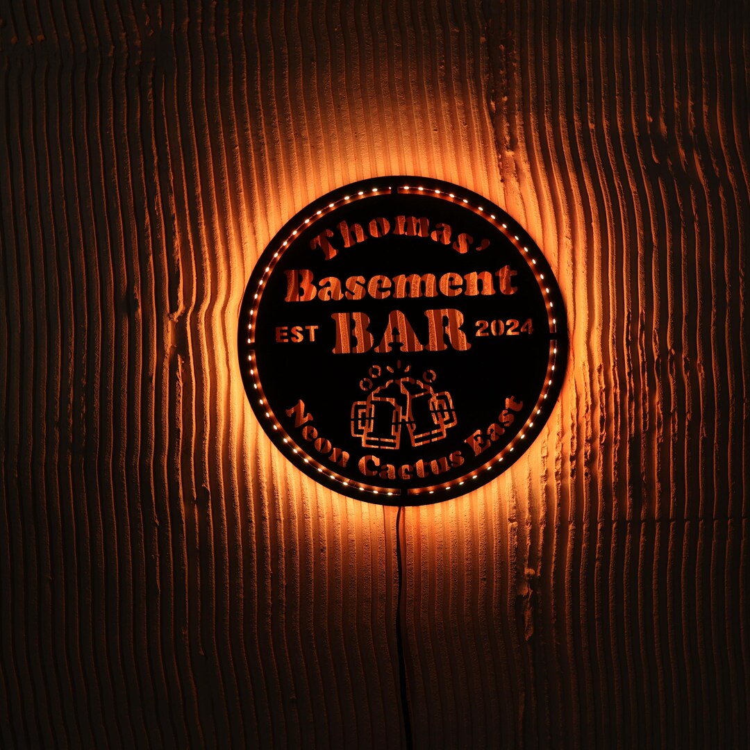 Bar Led Sign, Personalized Bar Led Sign, Beer Signs Neon, Cocktail Bar ...