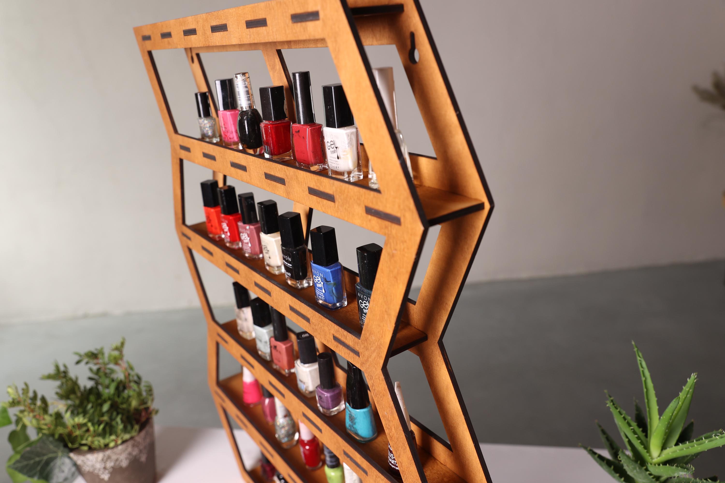 Nail Polish Shelf, Nail Polish Holder, Nail Polish Display Shelf, Nail ...