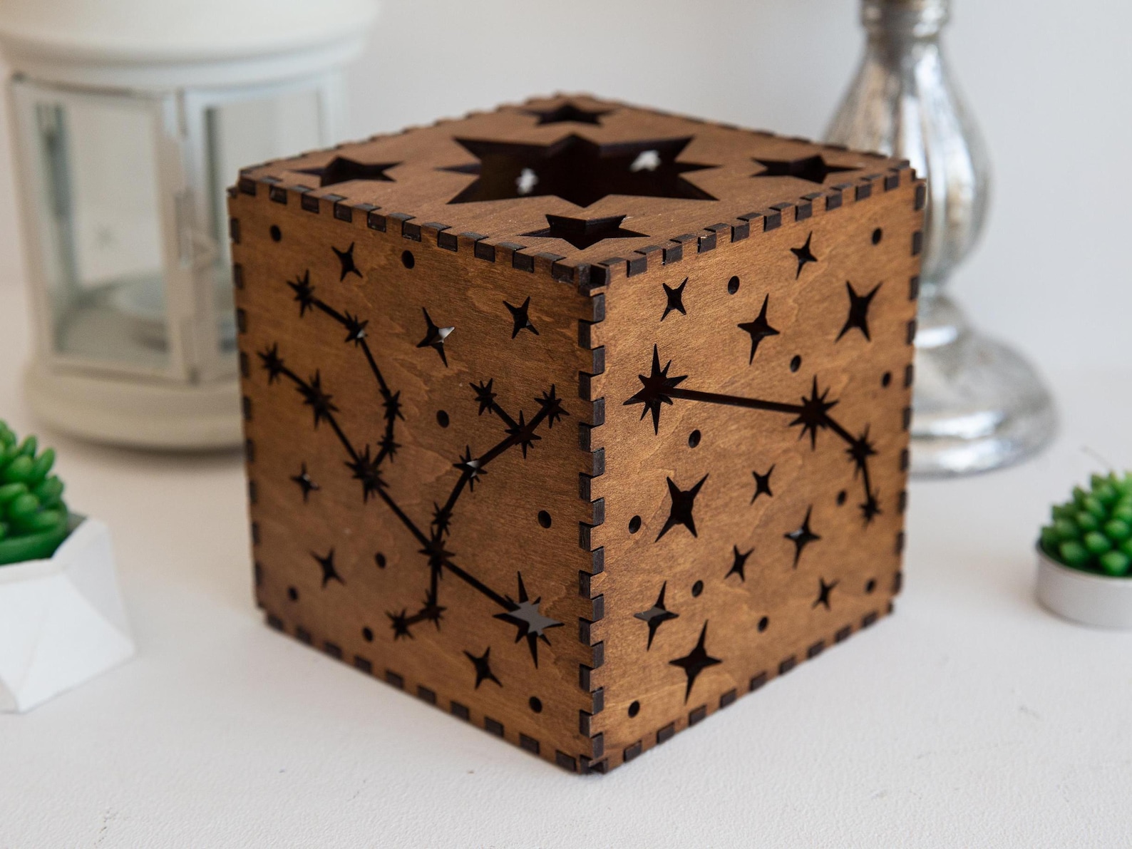 Star Shadow Box, Star Lantern Light, Star Candle Holder, Stars Map ...