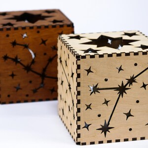 Star Shadow Box, Star Lantern Light, Star Candle Holder, Stars Map ...