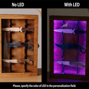 Display Case With Glass Door, Knife Display Lighted, Display Case ...