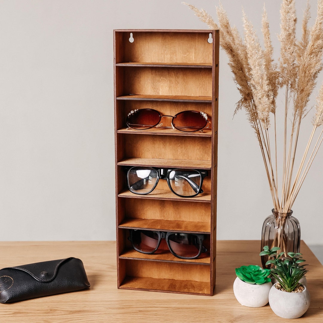 Sunglasses Rack, Glasses Holder Wooden, Sunglasses Display Stand ...