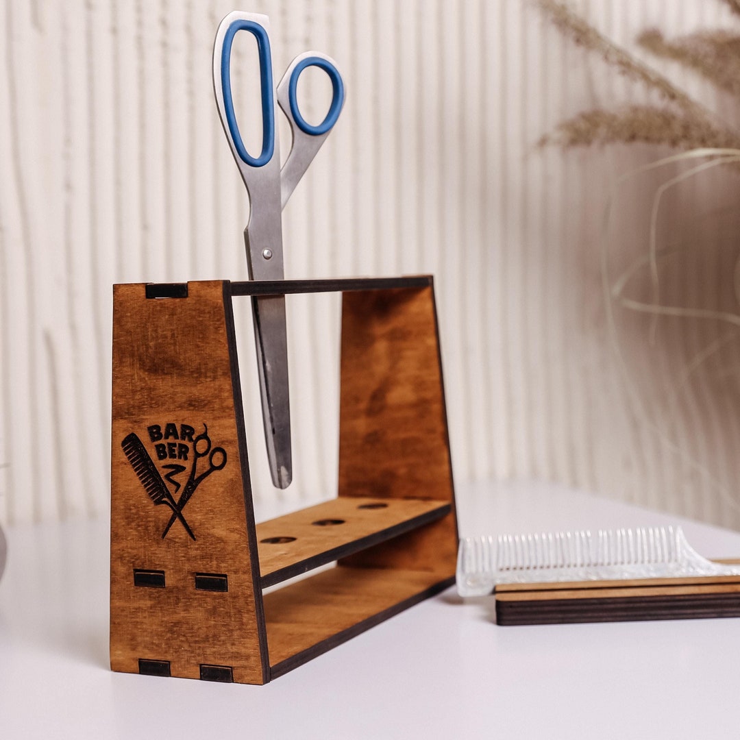 Barber Organizer, Scissor Stand, Barber Station, Scissor Organizer ...