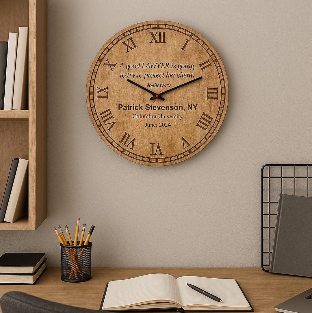 Personalized Wall Clock, Custom Graduation Gifts, Graduation Wood Clock ...