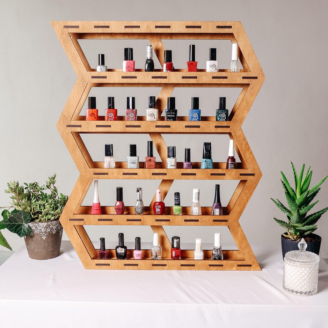 Nail Polish Shelf, Nail Polish Holder, Nail Polish Display Shelf, Nail ...