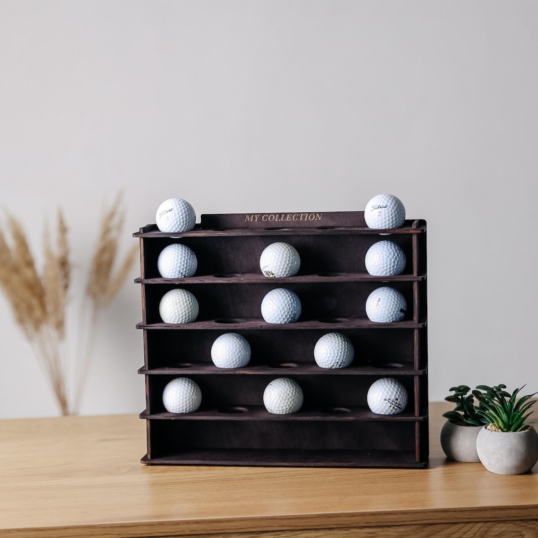 Custom Golf Ball Holder,golf Ball Display Shelf,personalised Golf Ball ...