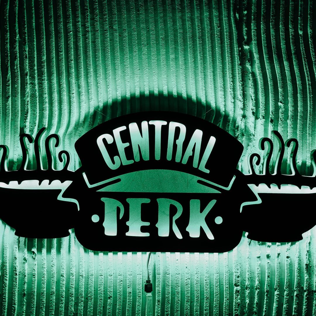 Central Perk Coffee Sign, Central Perk Logo, Central Perk Coffee Shop ...