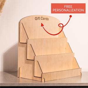 Postcard Display Rack, Wood Card Sorter, Greeting Cards Display ...