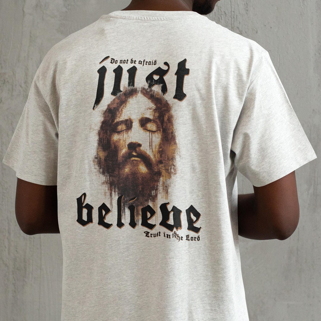 Real Face of Jesus Unisex Tee Shroud of Turin Inspired Art T-shirt Holy ...