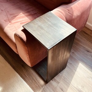 Coffee Table, Handcrafted Sofa C Table, Couch Slide Table, Handmade C ...