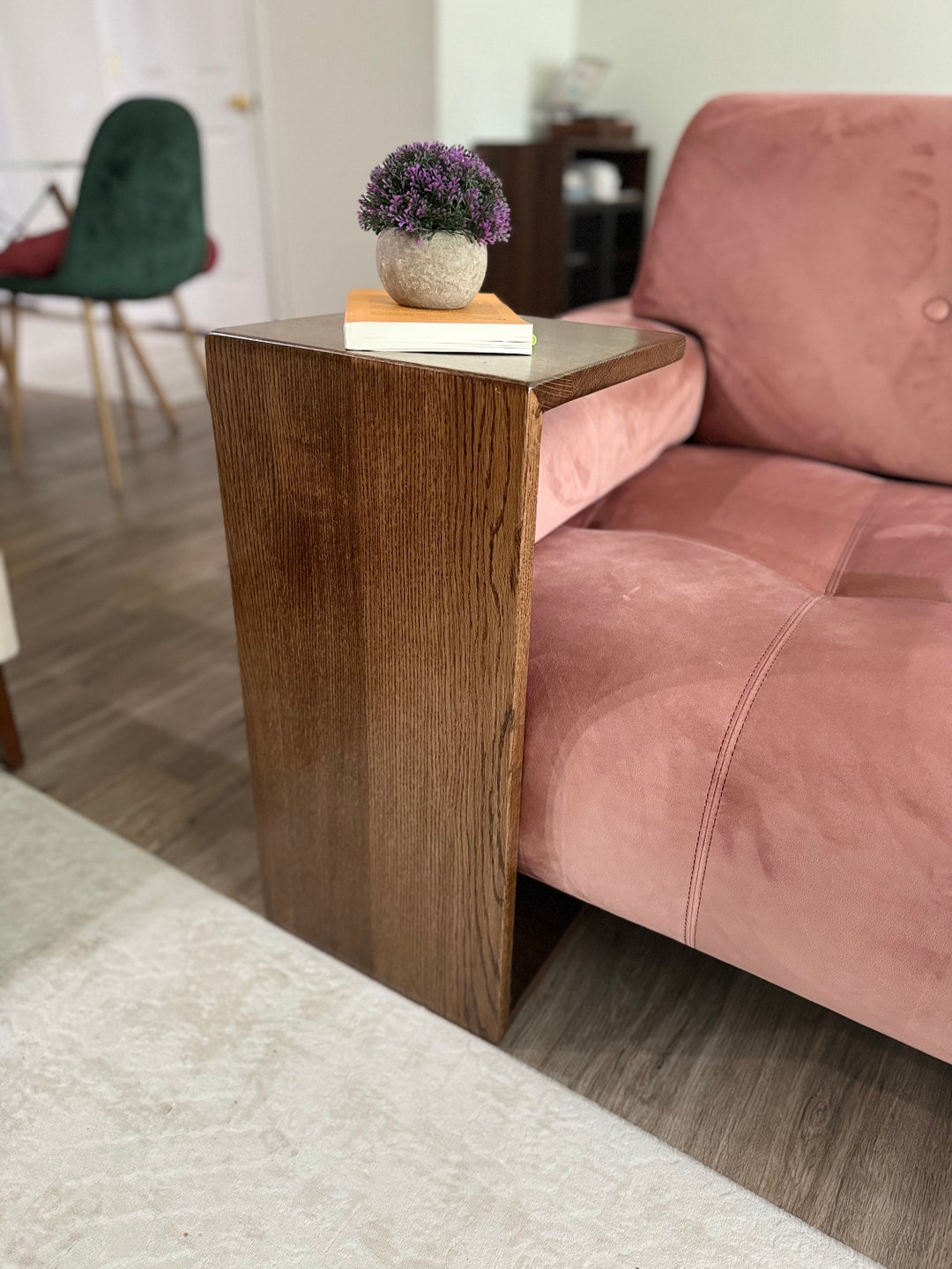 Coffee Table, Handcrafted Sofa C Table, Couch Slide Table, Handmade C ...