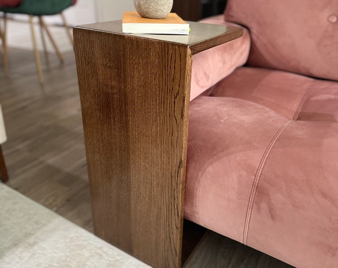 Coffee Table, Handcrafted Sofa C Table, Couch Slide Table, Handmade C ...