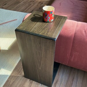 Coffee Table, Handcrafted Sofa C Table, Couch Slide Table, Handmade C ...