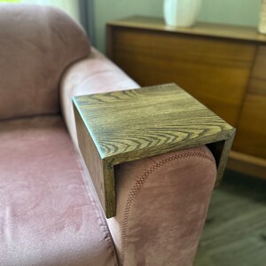 Handmade Useful Armrest Table, Functional Couch Tray, Wood Sofa Table ...