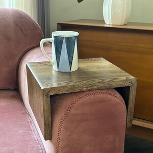 Handmade Useful Armrest Table, Functional Couch Tray, Wood Sofa Table ...