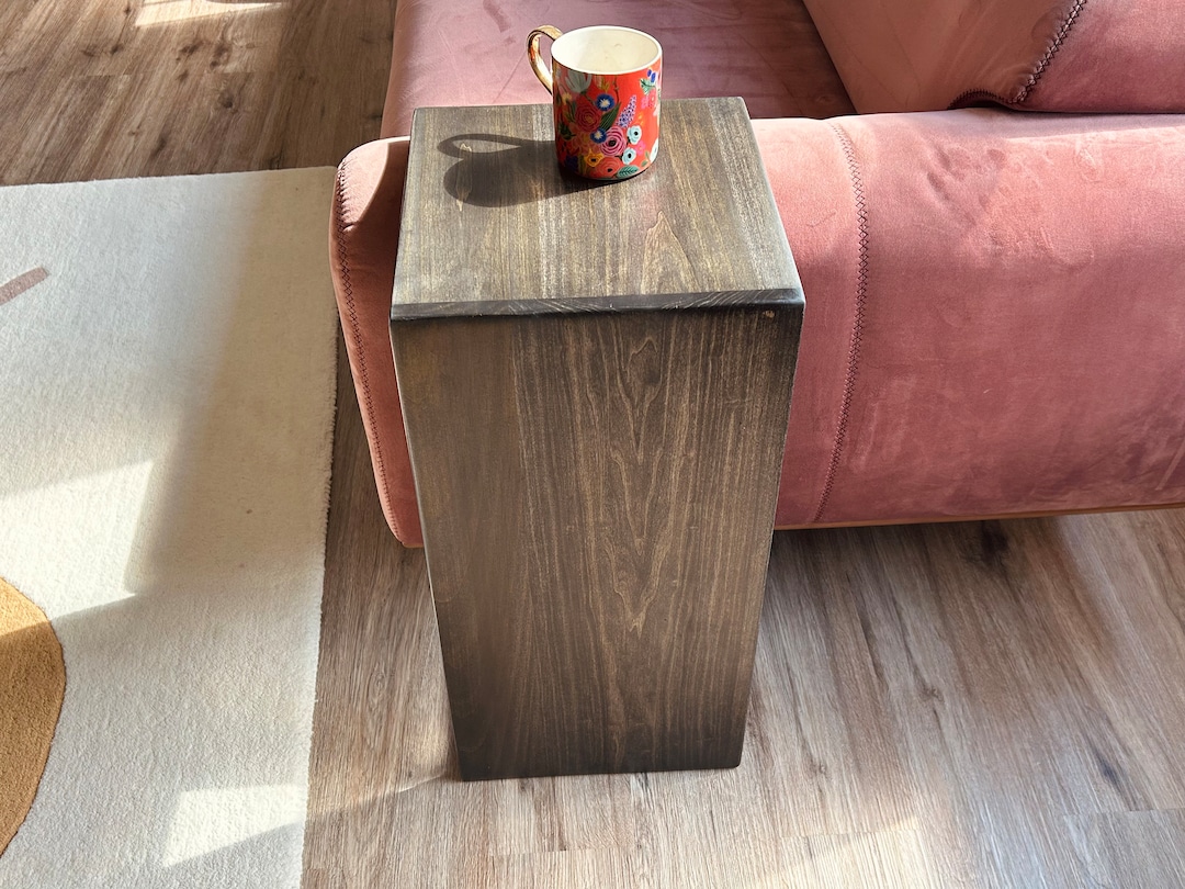 Coffee Table, Handcrafted Sofa C Table, Couch Slide Table, Handmade C ...