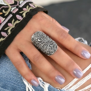 Boho Rings, Boho Jewelry, Handmade Boho Rings, Sterling Silver Boho ...