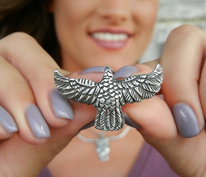 Bird Rings Silver Bird Ring Bird Jewelry Handmade Feather - Etsy