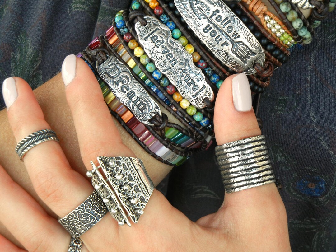 Thumb Ring, Sterling Silver Thumb Rings, Adjustable Sterling Silver ...