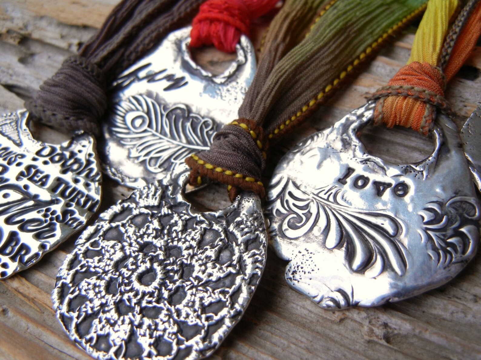 Boho Jewelry, Silver Medal Layered Necklace, Boho Style, Boho Fashion ...