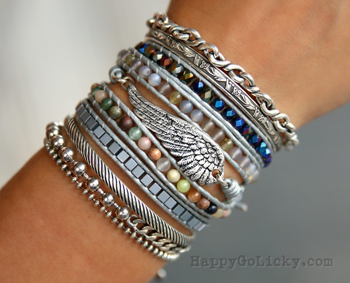 Angel Wing Bracelet, Angel Wing Jewelry, Sterling Silver Wing Bracelet ...