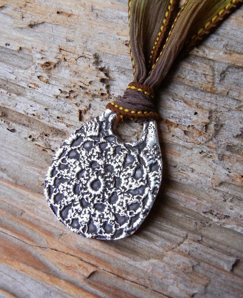 Boho Jewelry, Silver Medal Layered Necklace, Boho Style, Boho Fashion ...