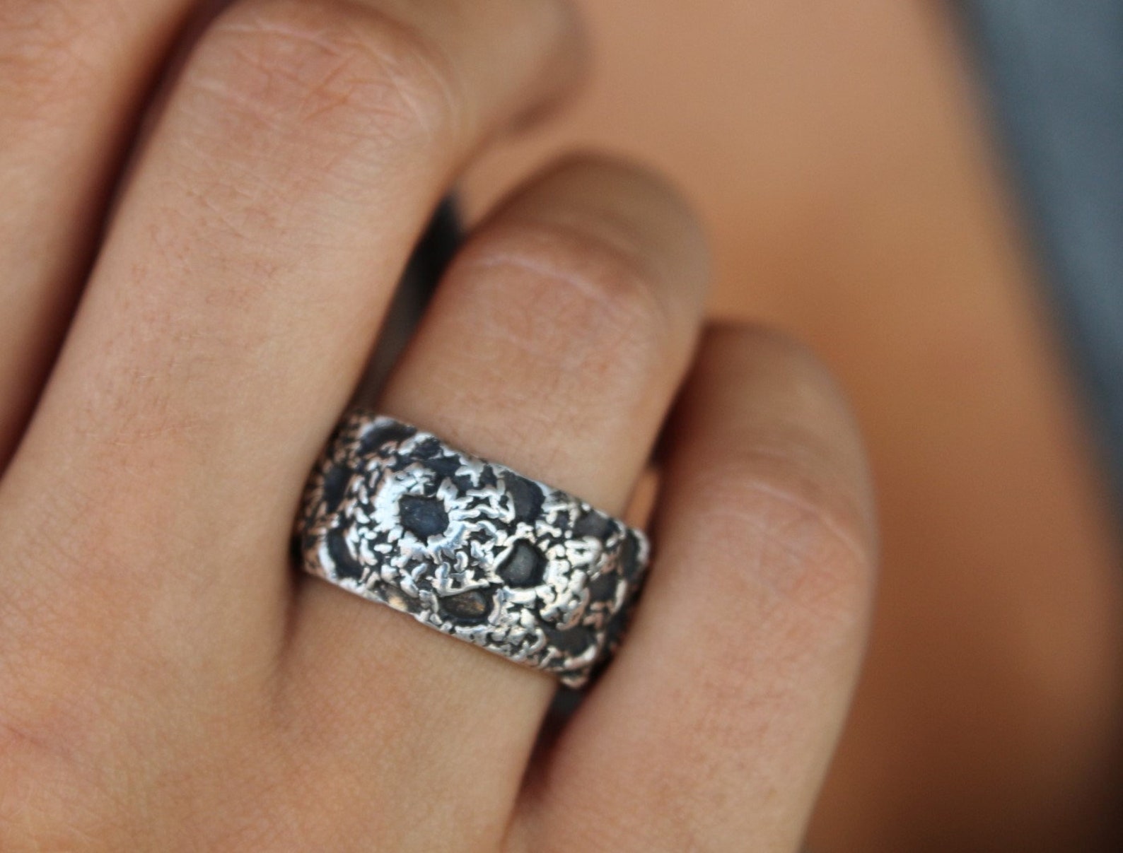 Boho Jewelry, Boho Gypsy Silver Ring, Handmade Silver Ring, Bohemian ...