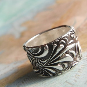 Rustic Jewelry, Rustic Ring, Rustic Silver Jewelry, Rustic Silver Ring ...