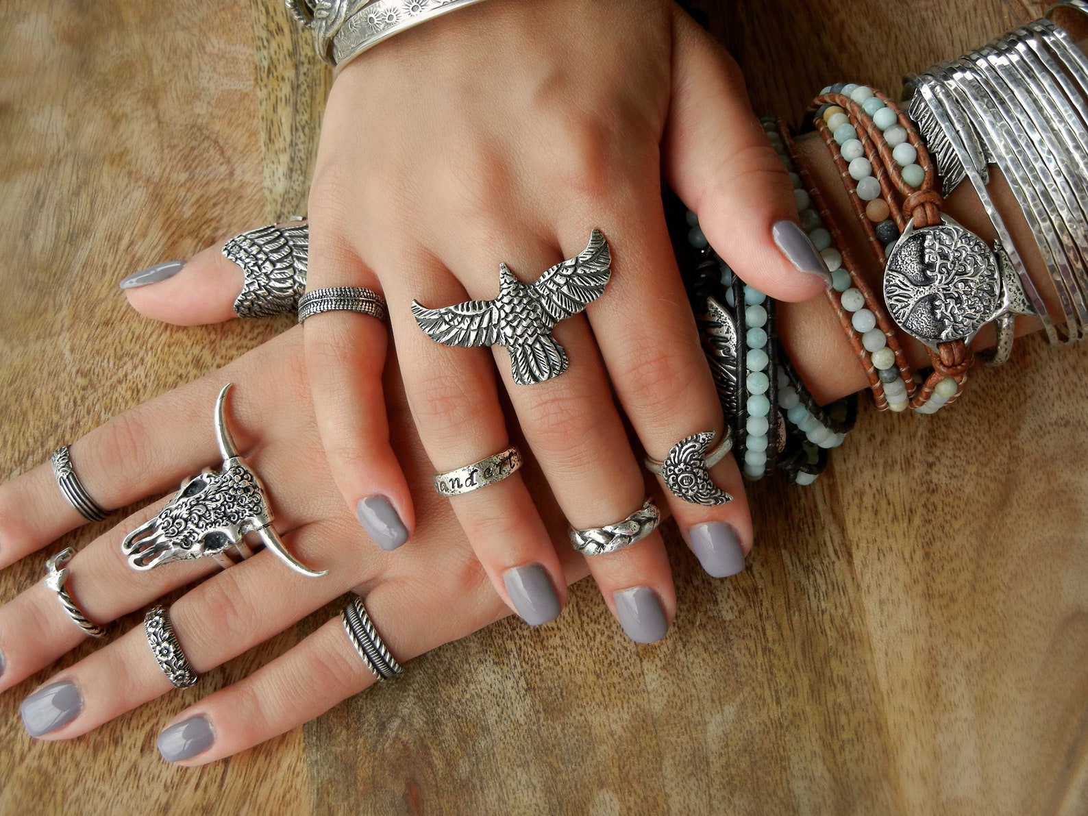 Bird Rings Silver Bird Ring Bird Jewelry Handmade Feather | Etsy