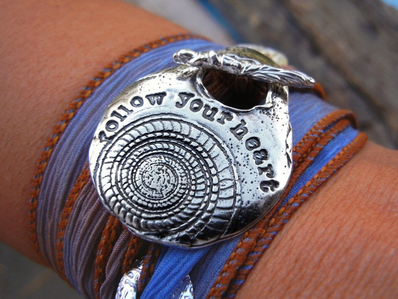 Handmade Silver Jewelry Gift for Her Follow Your Heart - Etsy
