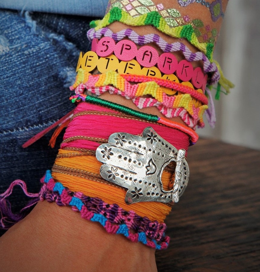 Hippie Jewelry, Hippie Bracelet, Hippie Wrap Bracelet, Hippie Fashion ...