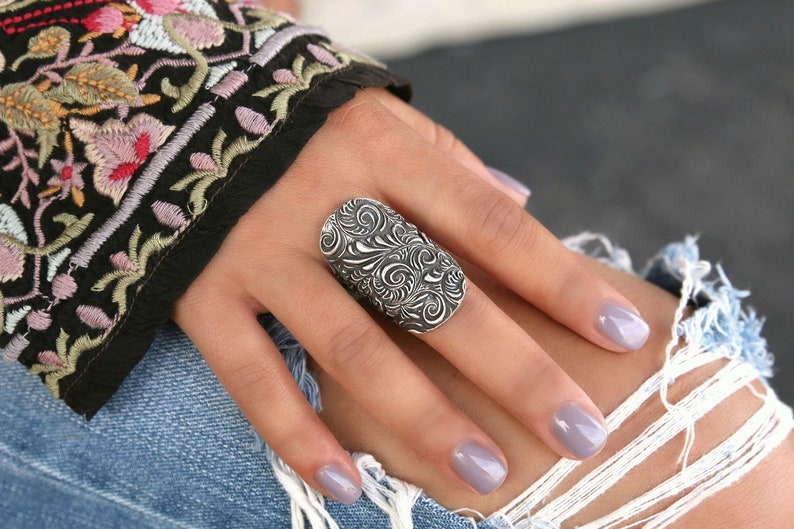 Statement Ring Statement Jewelry STERLING SILVER Statement - Etsy