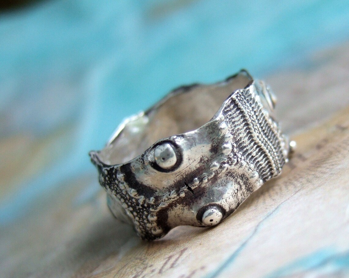 Rustic Jewelry Rustic Mens Silver Ring Unique Rustic Mens - Etsy