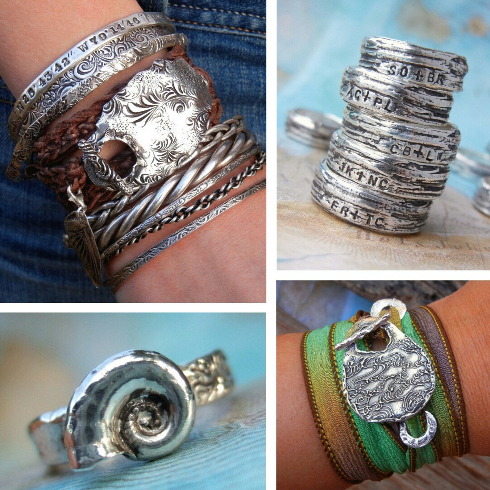 Rustic Ring, Rustic Jewelry, STERLING SILVER Rustic Ring, Rustic Silver ...