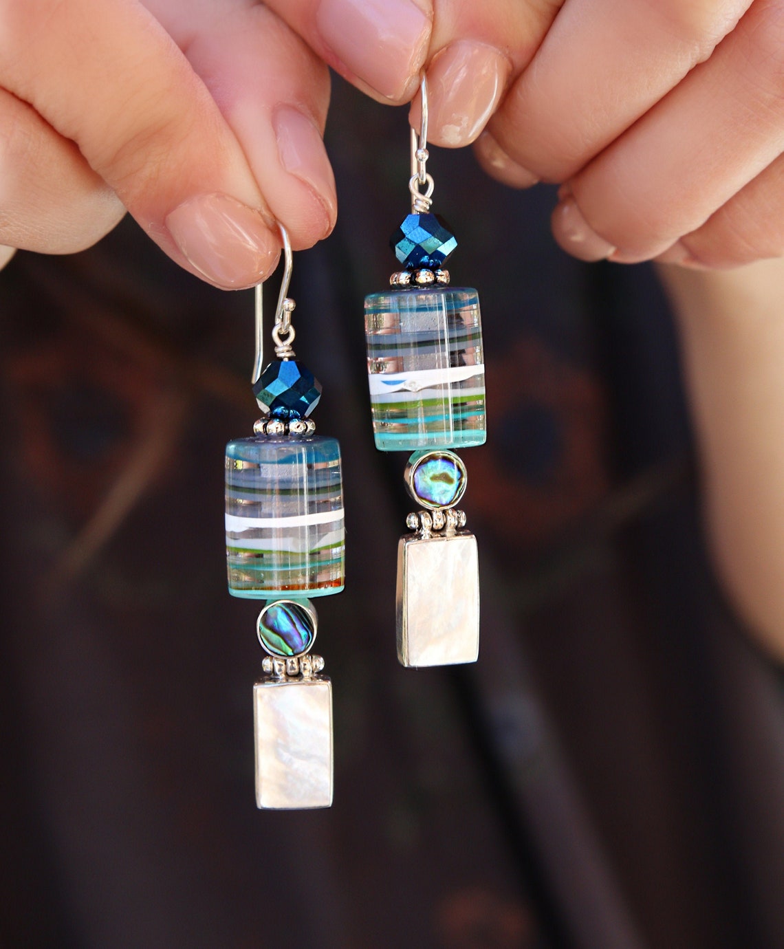 SURFITE Jewelry Surfite Earrings Paua Shell Mother of Pearl - Etsy