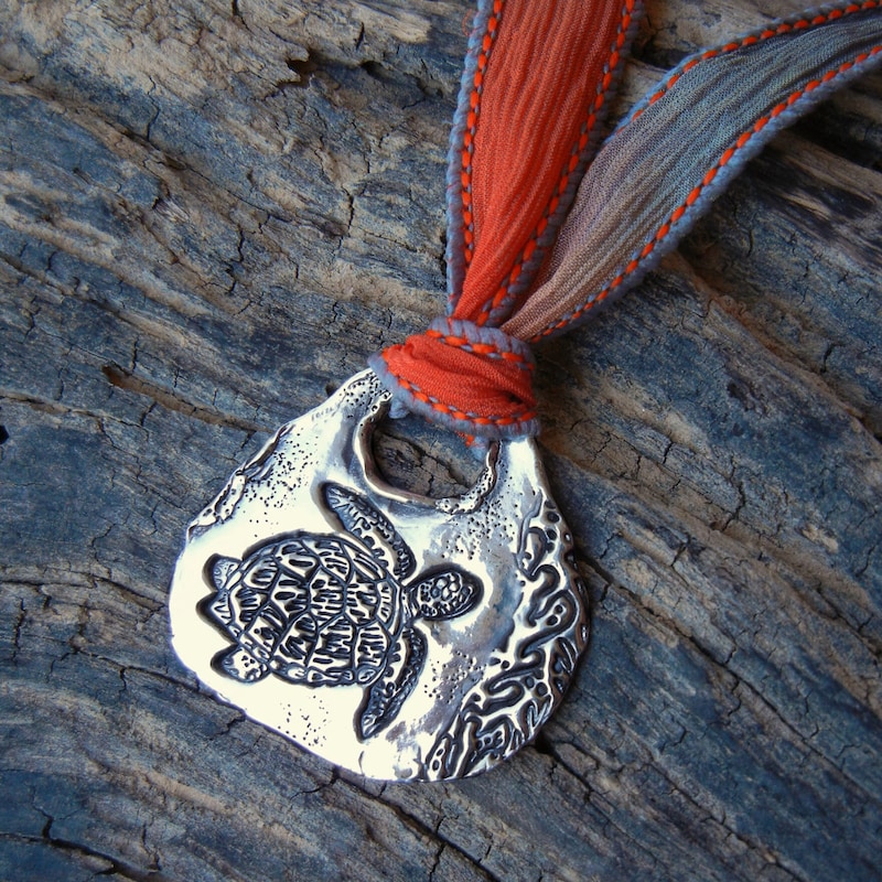 Silk Ribbon Necklace - Etsy