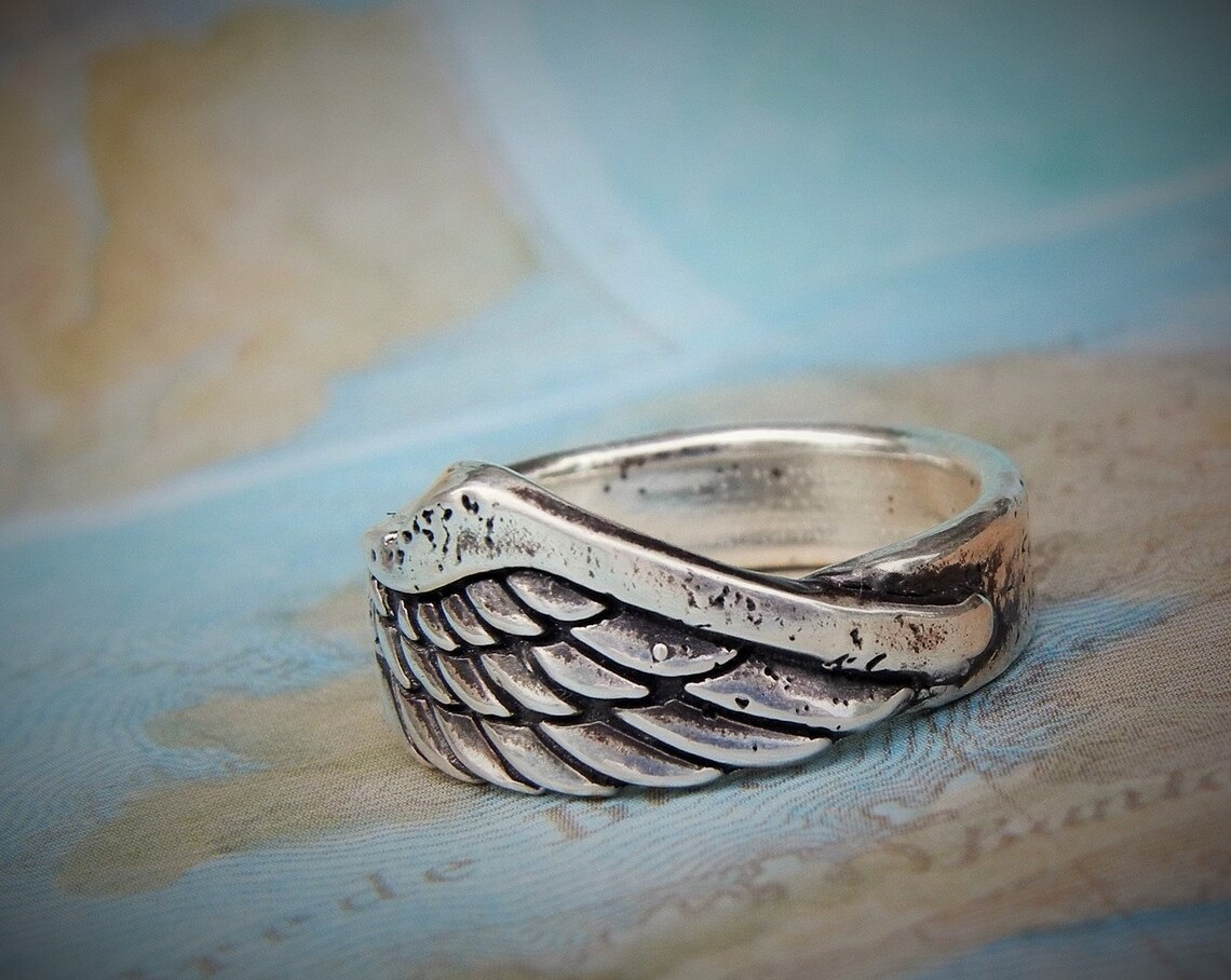 Wing Jewelry Angel Wings Angel Wings Ring Sterling Silver - Etsy
