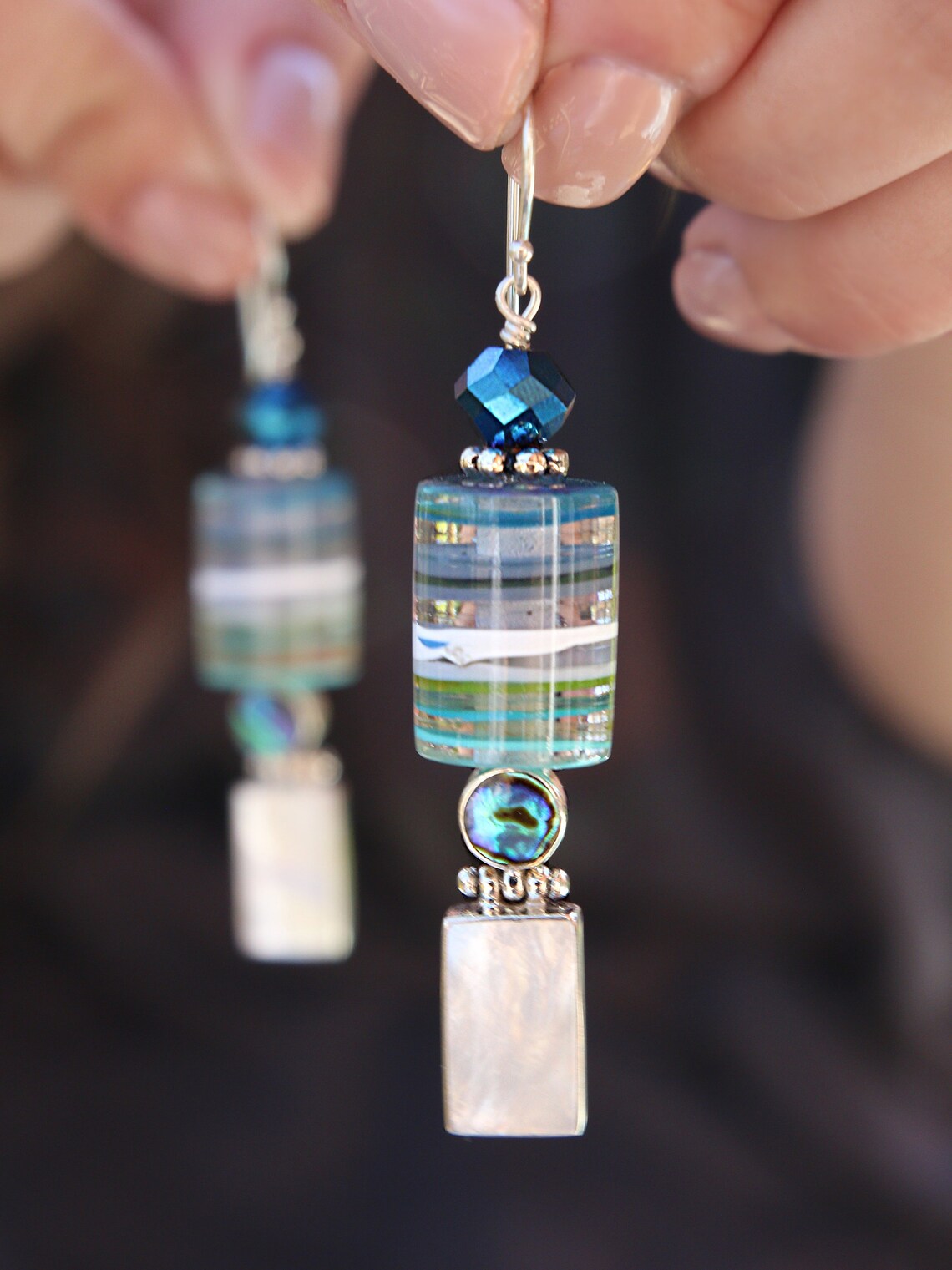 SURFITE Jewelry Surfite Earrings Paua Shell Mother of Pearl - Etsy