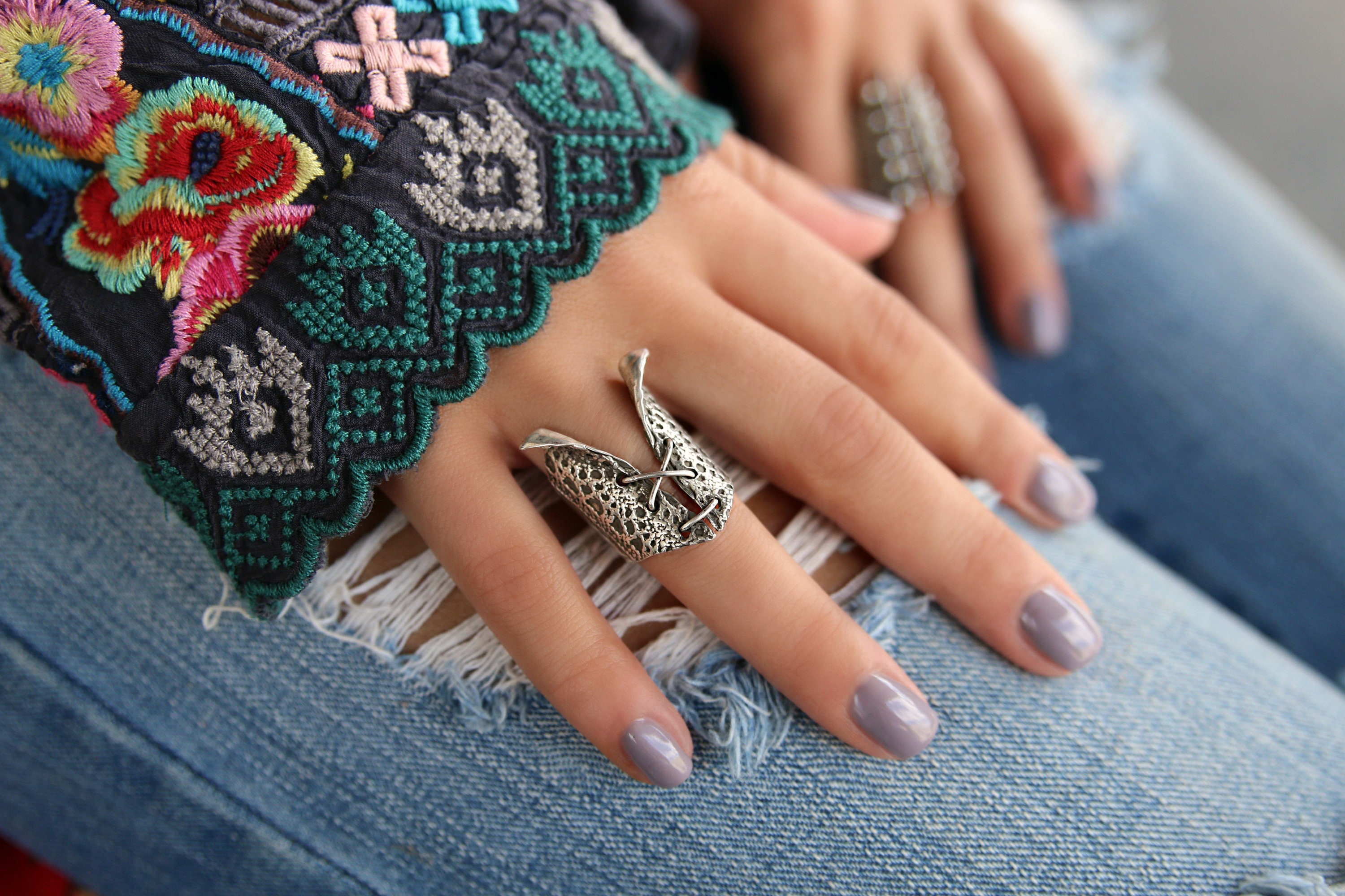 Sterling Silver Statement Ring Statement Jewelry Unique - Etsy UK