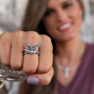 Bird Rings, Bird Jewelry, Handmade Bird Rings, Sterling Silver Bird ...