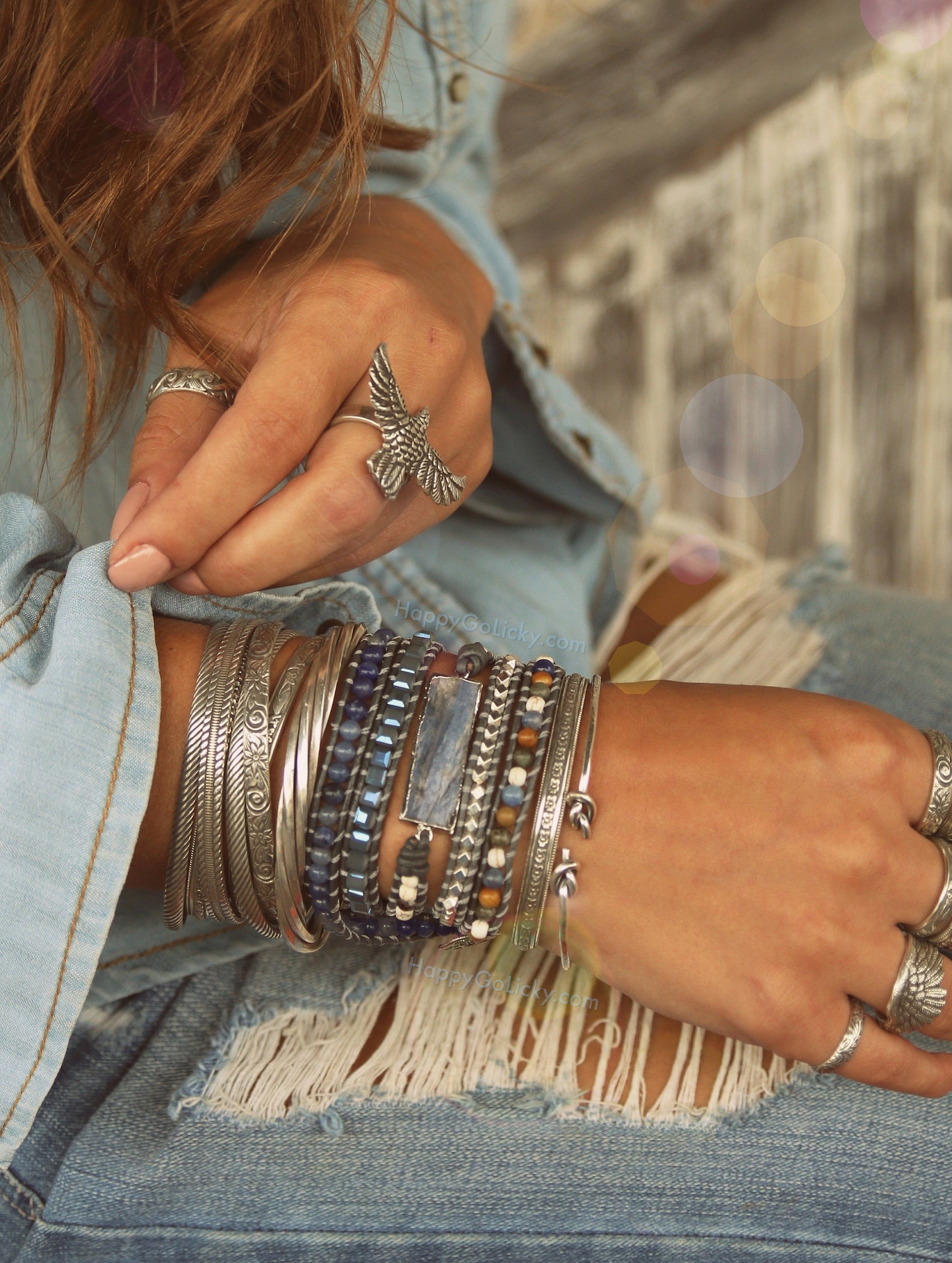 Bohemian Stacking Bracelets, Boho Jewelry, Boho Stacker CUFFS, Boho Stacking Bracelets, CUFF ...